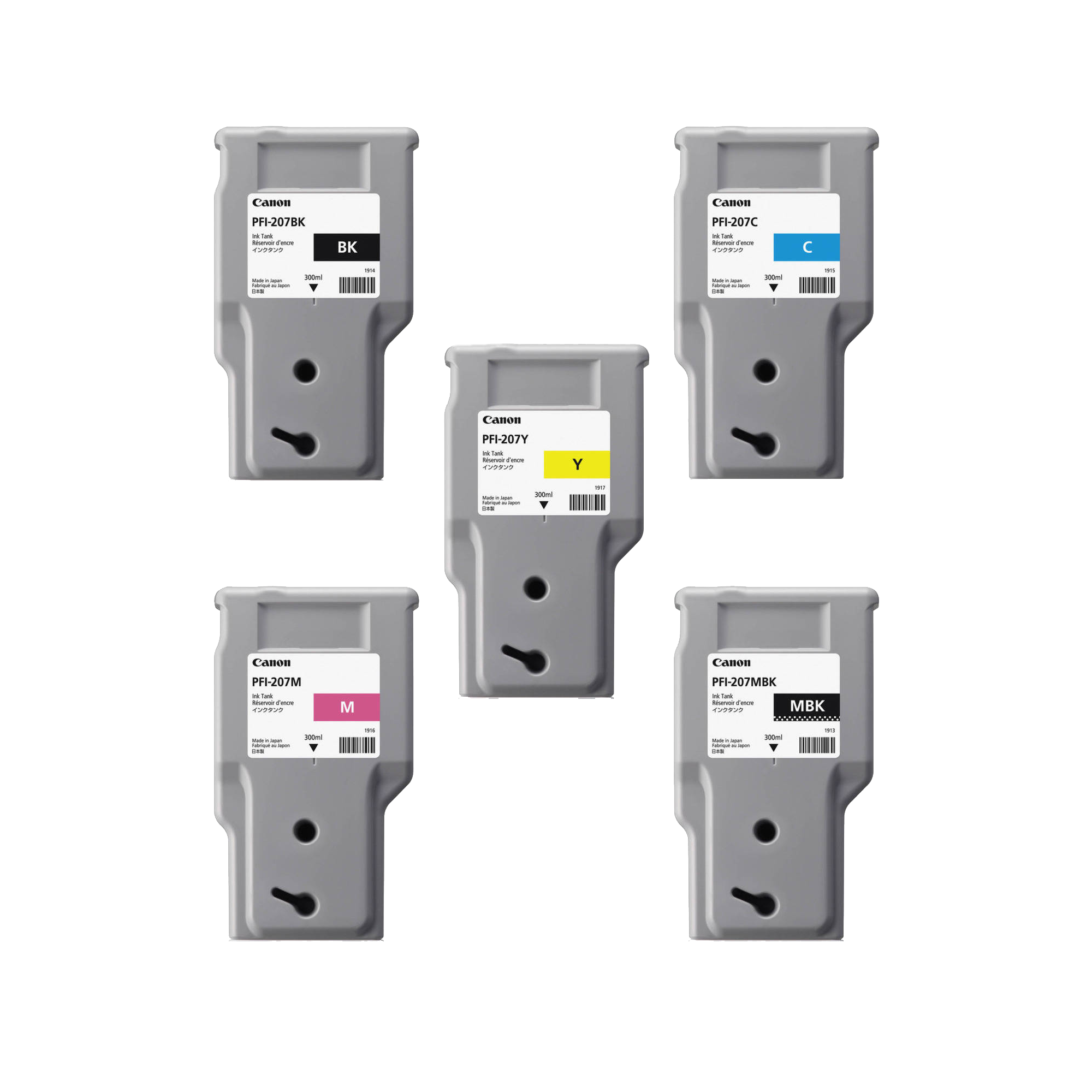 Canon PFI-107 and PFI-207 Ink for iPF680, iPF685, iPF780 and iPF785 ...